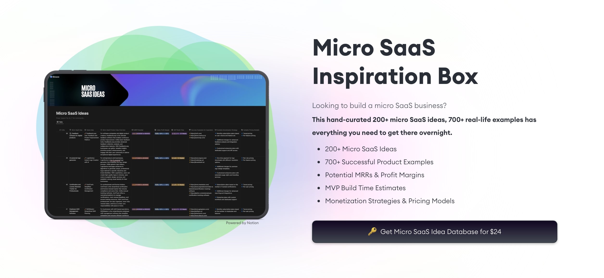 Micro SaaS Inspiration | Shnoco